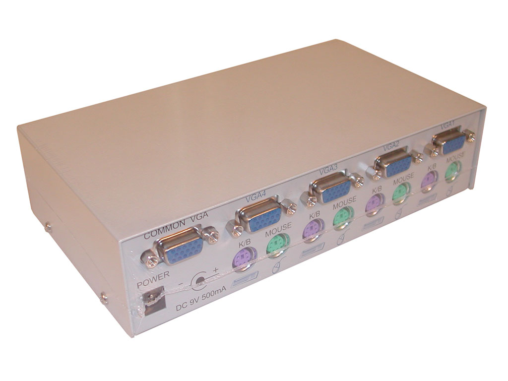 Sandberg Switchbox (PS2+VGA)x4 AUTO (502-40) - Sandberg A/S