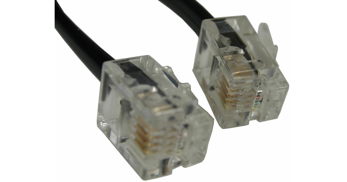 Sandberg Tele RJ11-RJ11 1.8 m BLACK (506-43) - Sandberg A/S