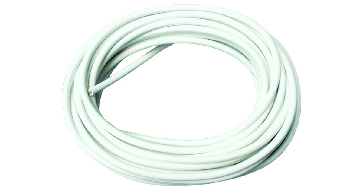 Sandberg 230V cable 5m, round, white (507-83) - Sandberg A/S